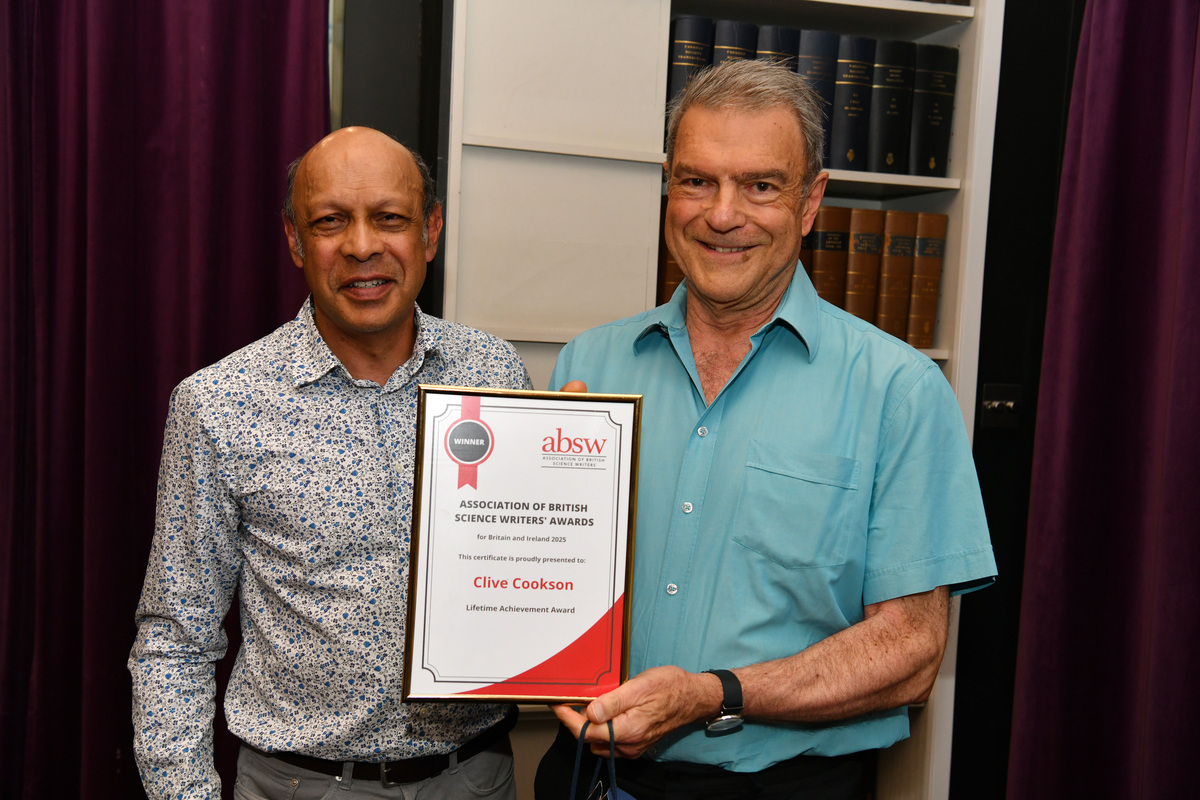 ABSW Lifetime Achievement Award | Association of British Science Writers